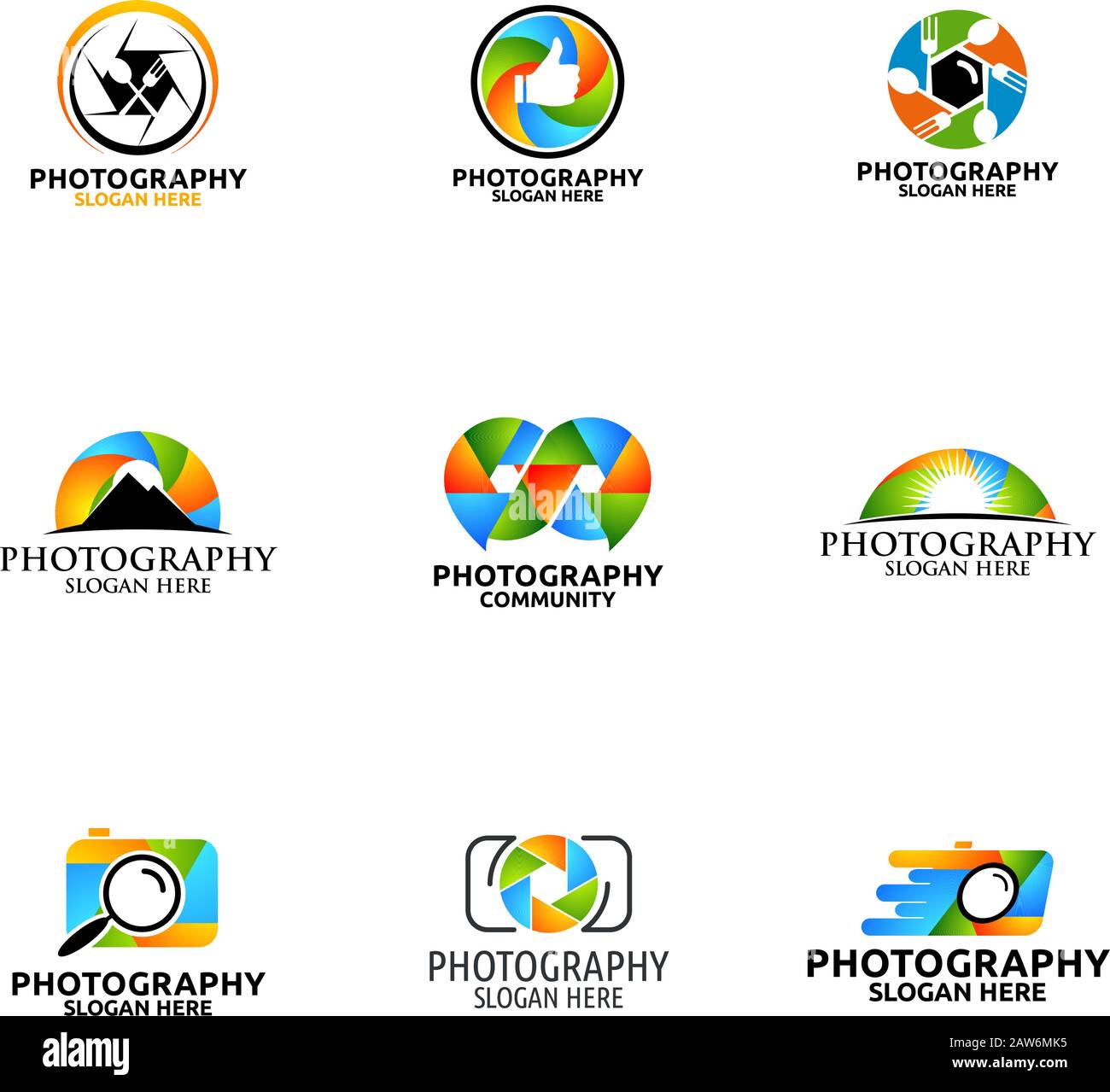 Abstract Camera Photography Vector Logo Design Stock Vector Image & Art ...