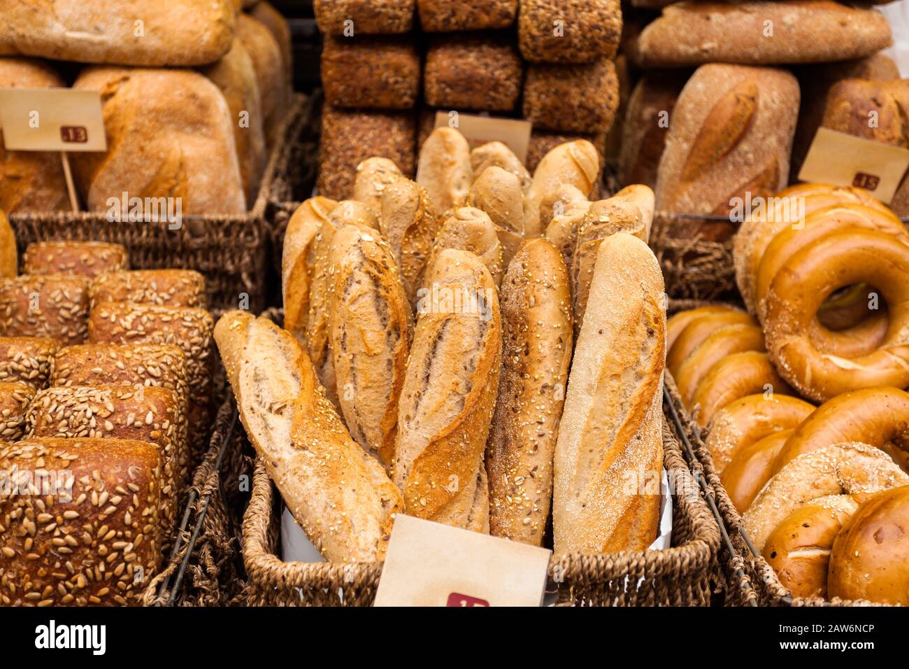Mixed grain bread rolls hi-res stock photography and images - Alamy