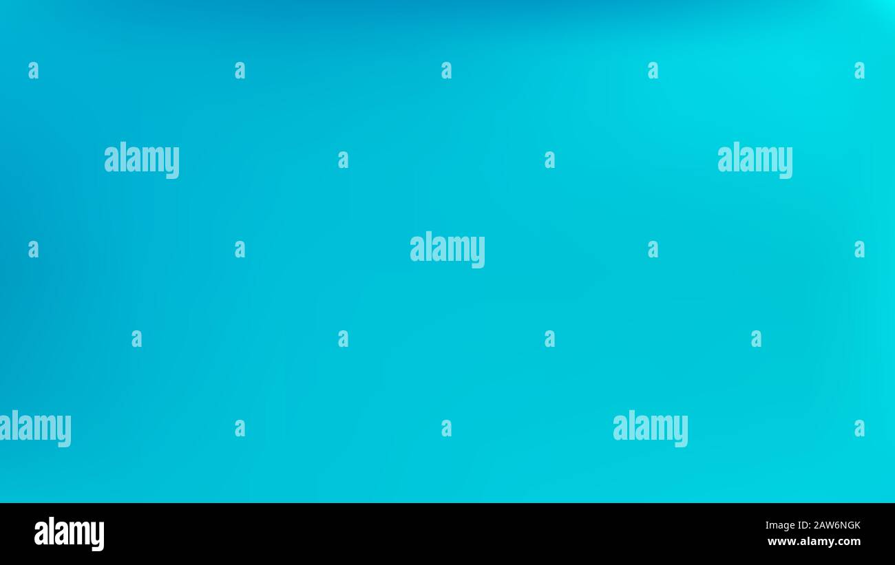 Cyan colored abstract gradient mesh Background. Easy to edit pure color ...