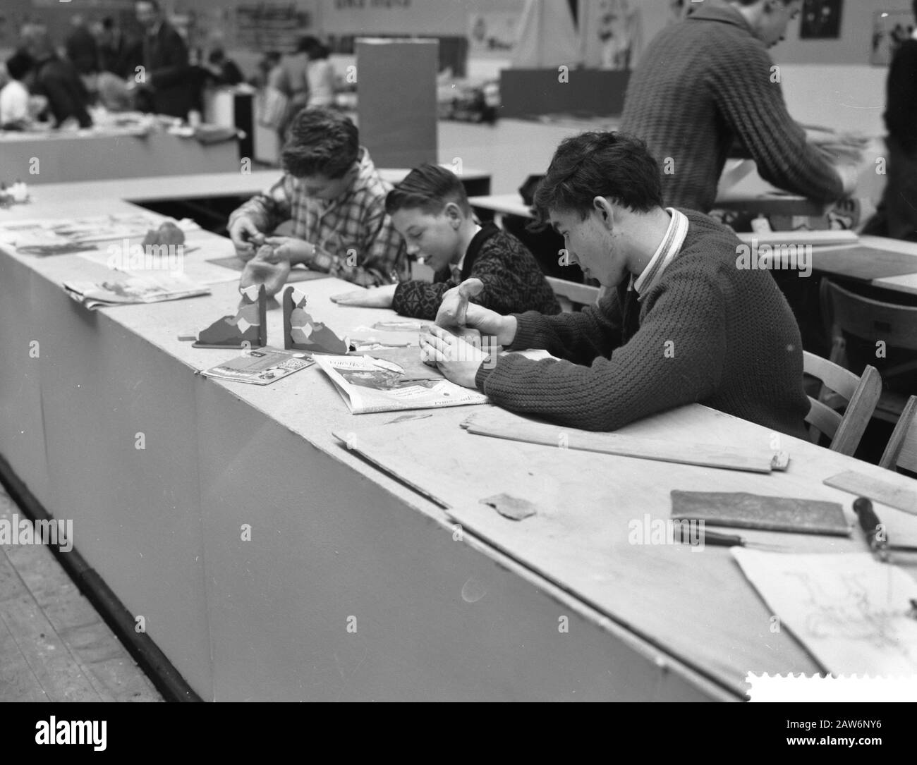 Opening Home Exhibition at the RAI building, children drawing Date ...