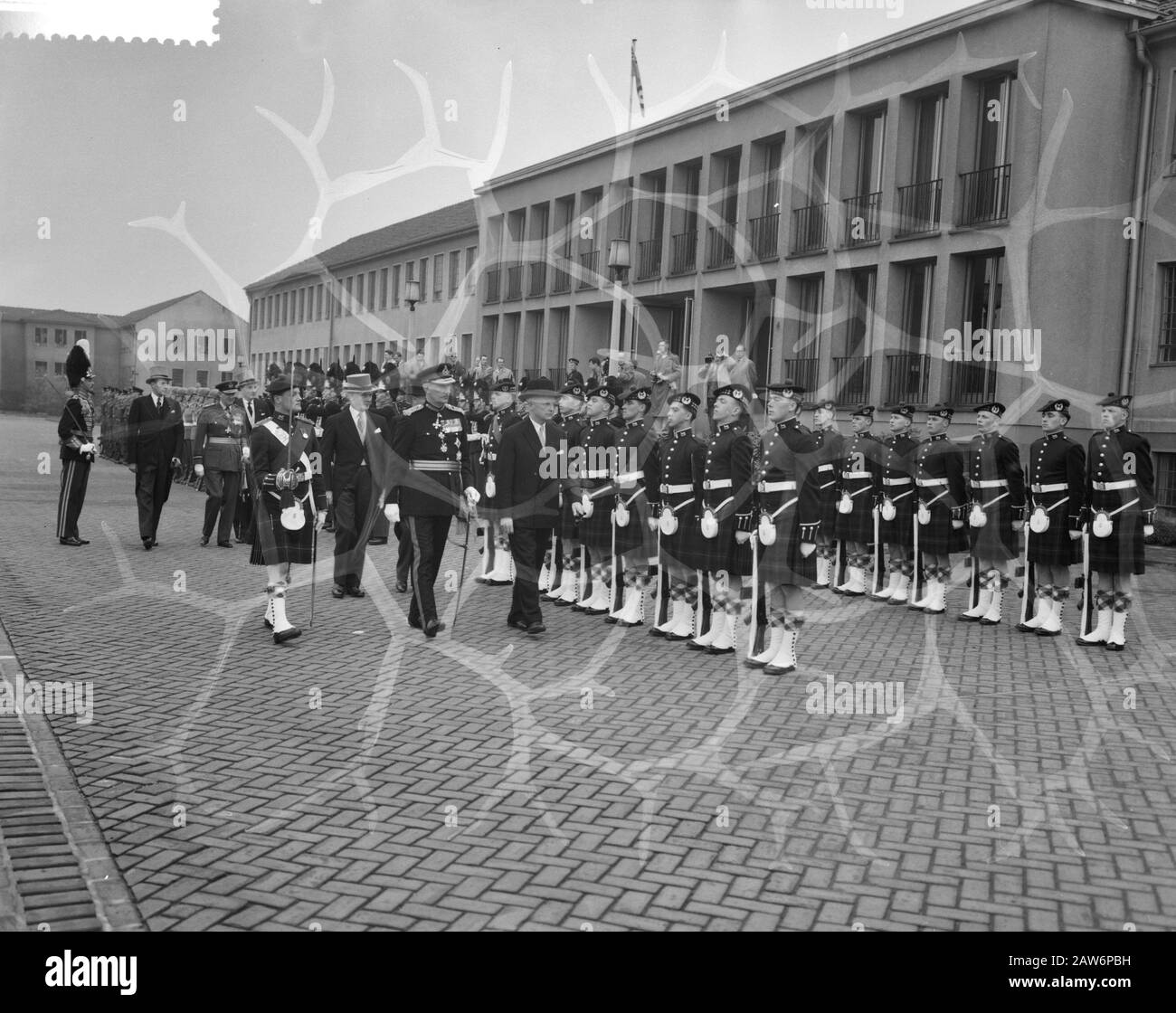 Parade occasion of 11th anniversary of NATO in Munich, inspection by ...