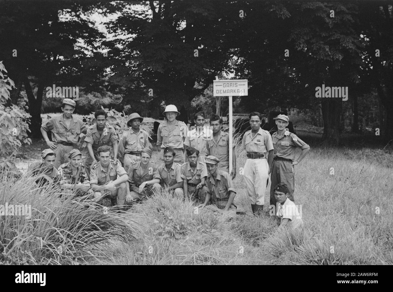 Demarcation Line Bandung Along the line of demarcation. After work, the ...