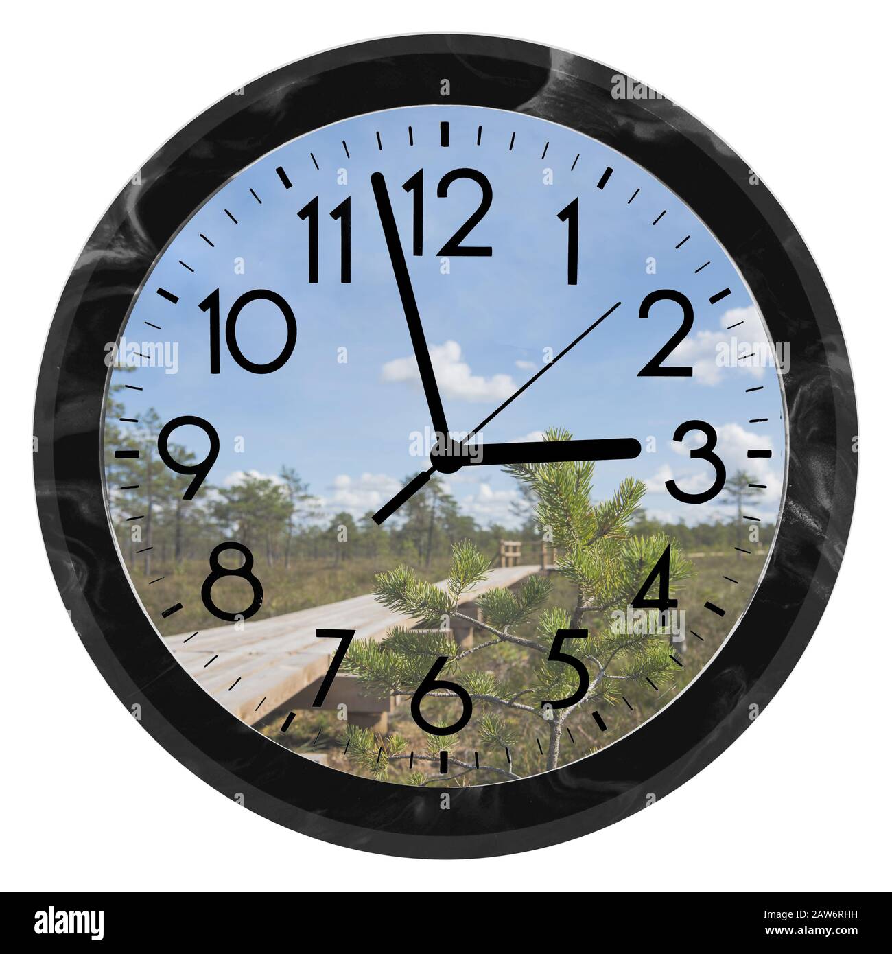 Daylight Saving Time. DST. Wall Clock going to winter time. Turn time ...