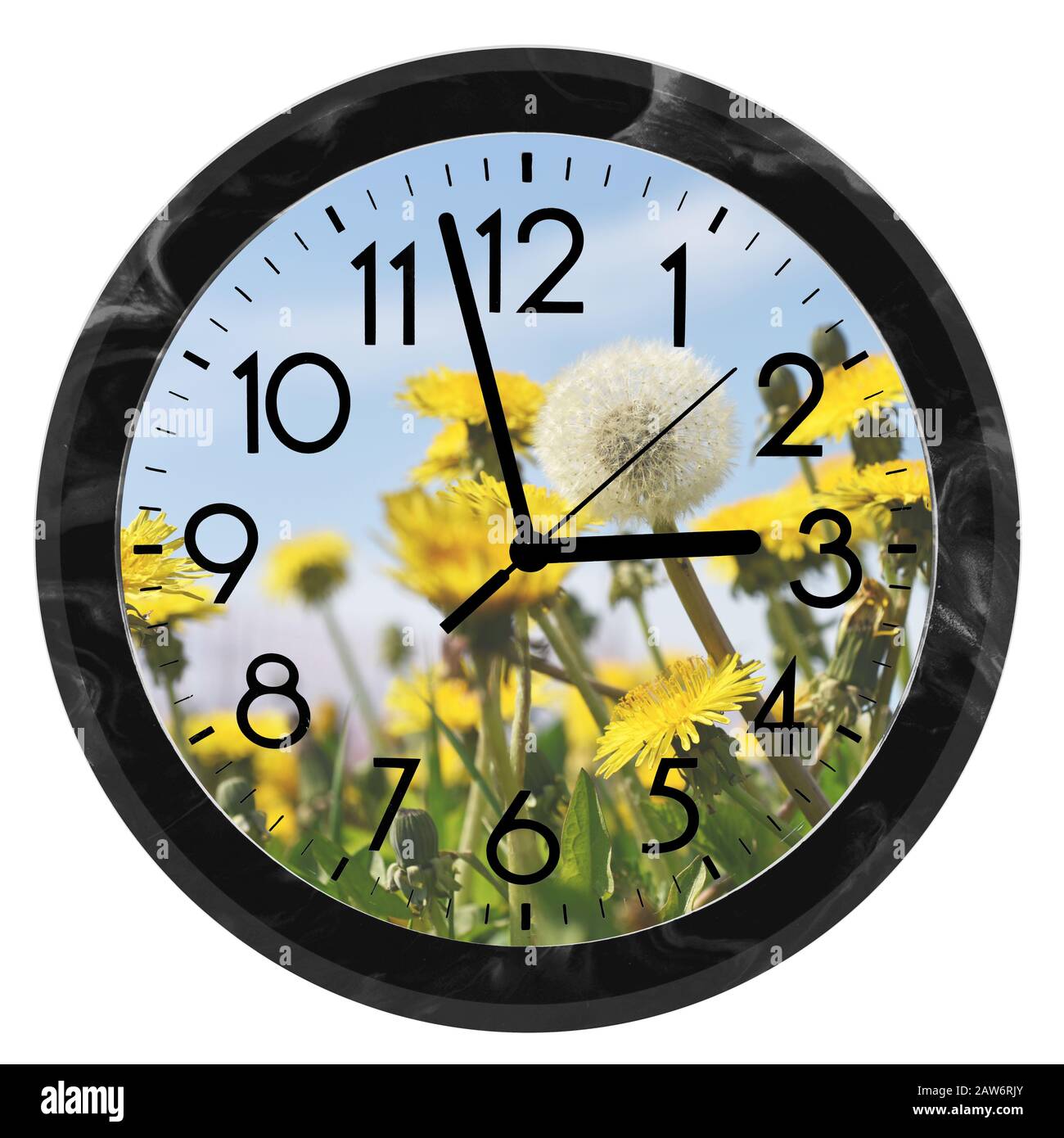 Daylight Saving Time. DST. Wall Clock going to winter time. Turn time ...