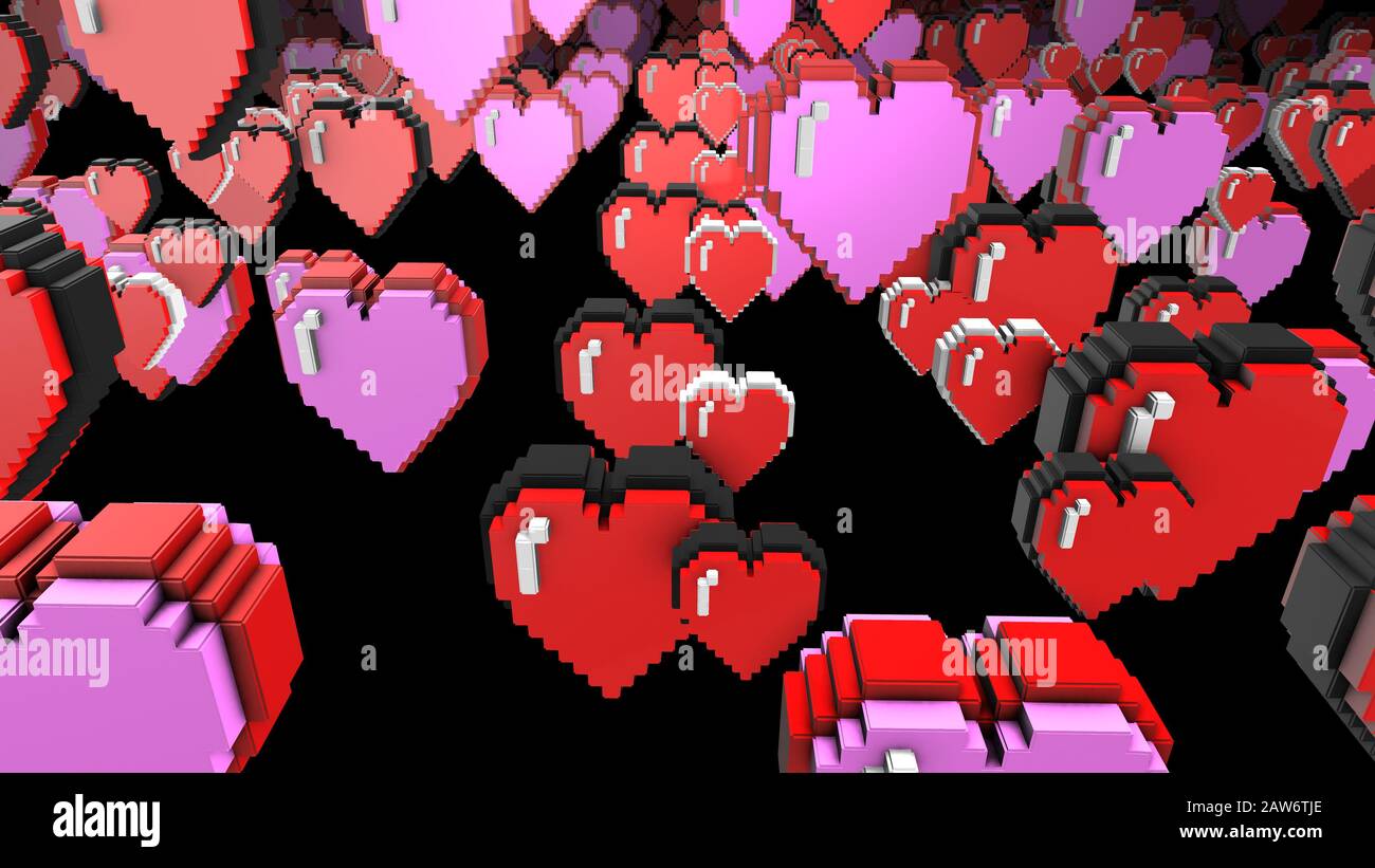 Arcade hearts hi-res stock photography and images - Alamy