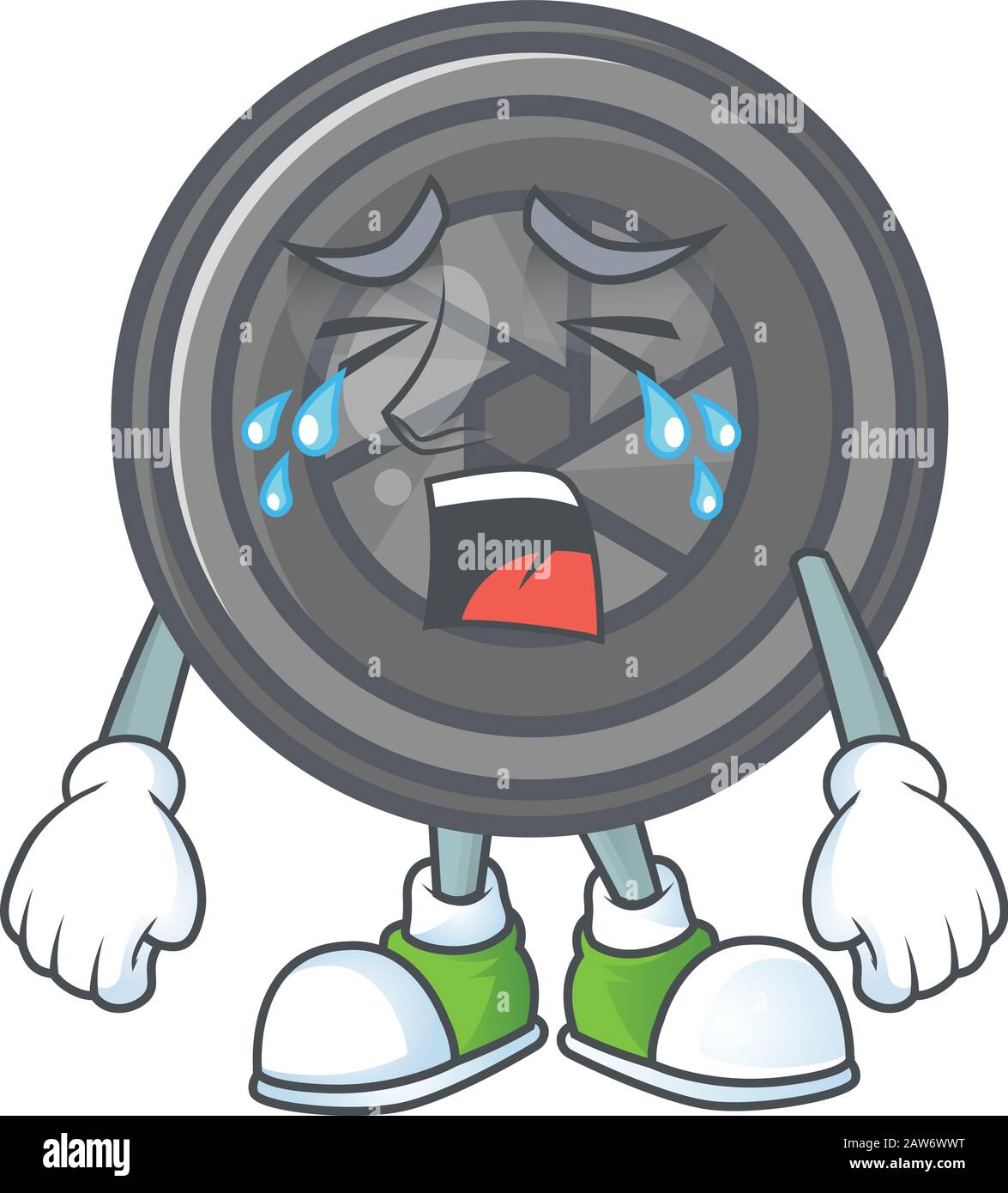 A crying camera lens mascot design style Stock Vector Image & Art - Alamy