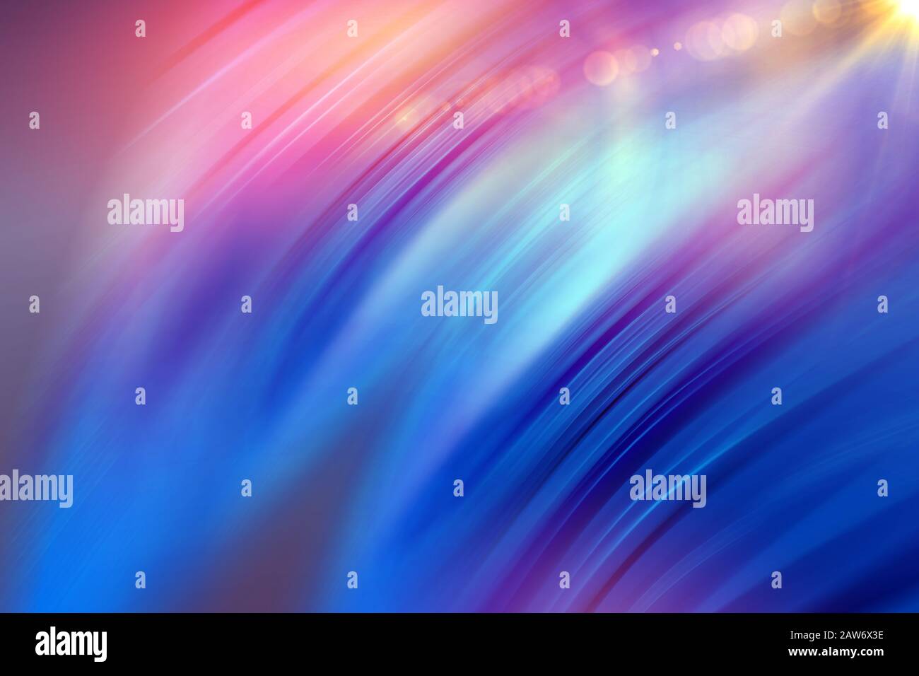 Digital abstract technology background with light rays and sun flare ...