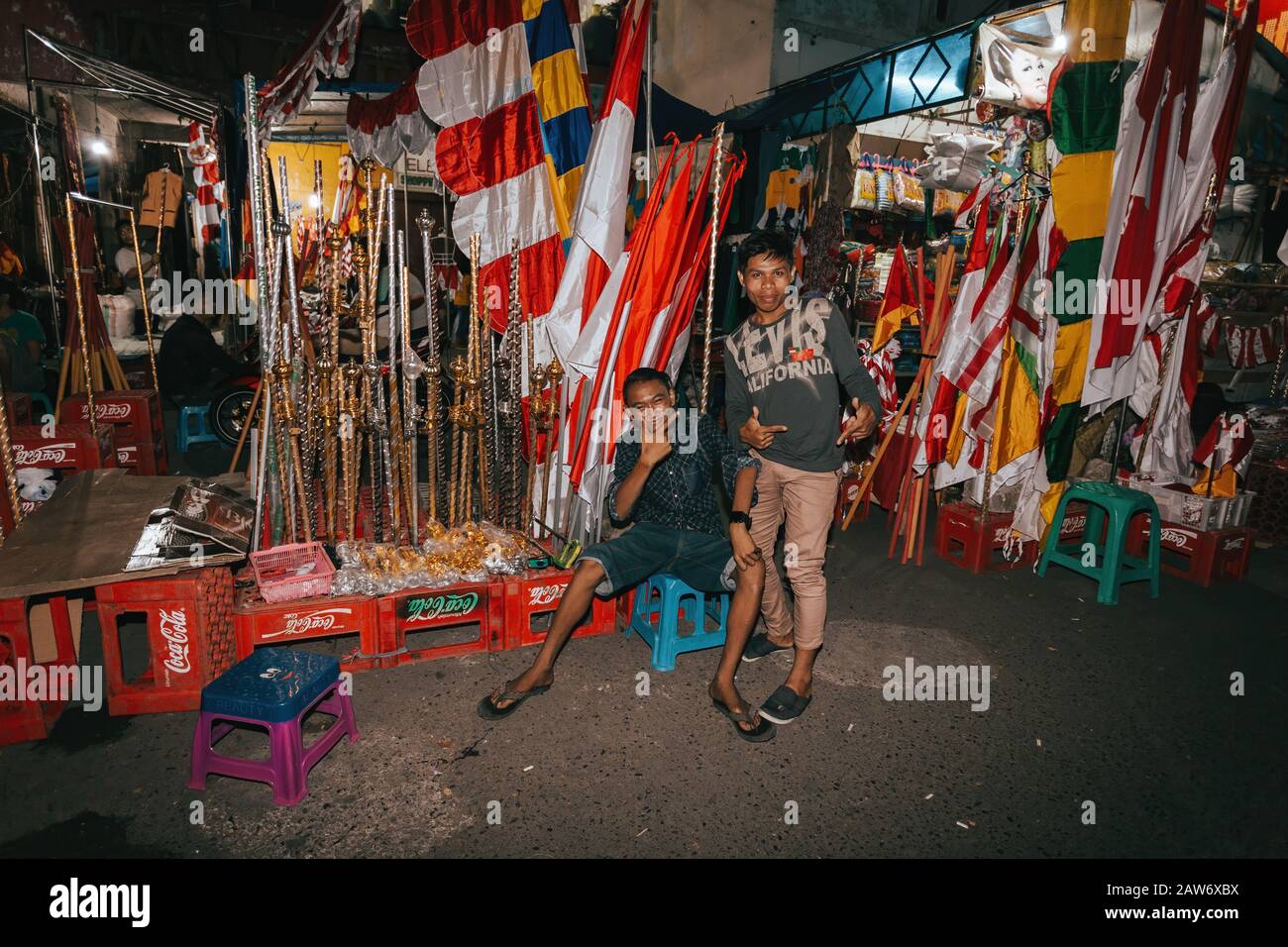Indonesias national flags hi-res stock photography and images - Alamy
