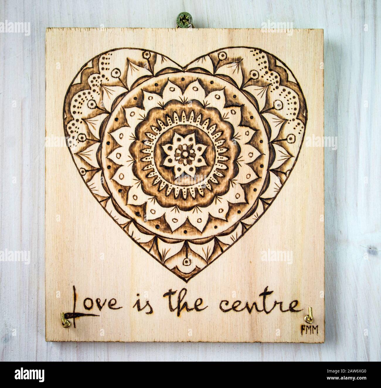 the ancient art of pyrography, wood and fire, mandala, the tranquility ...