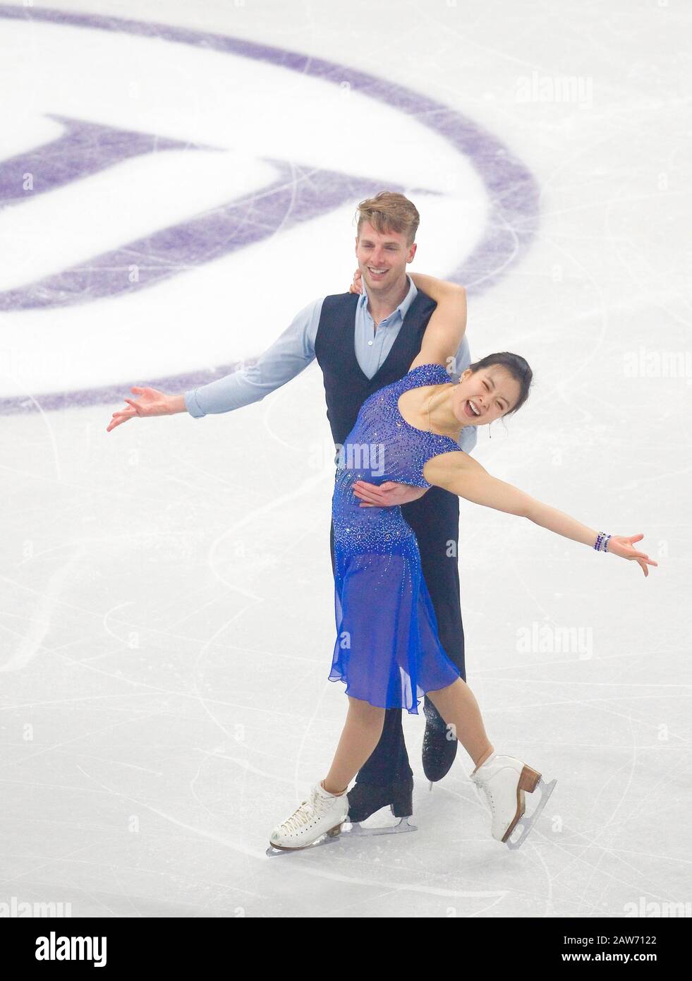 Seoul, South Korea. 6th Feb, 2020. Yura Min & Daniel Eaton (KOR), Feb 6 ...