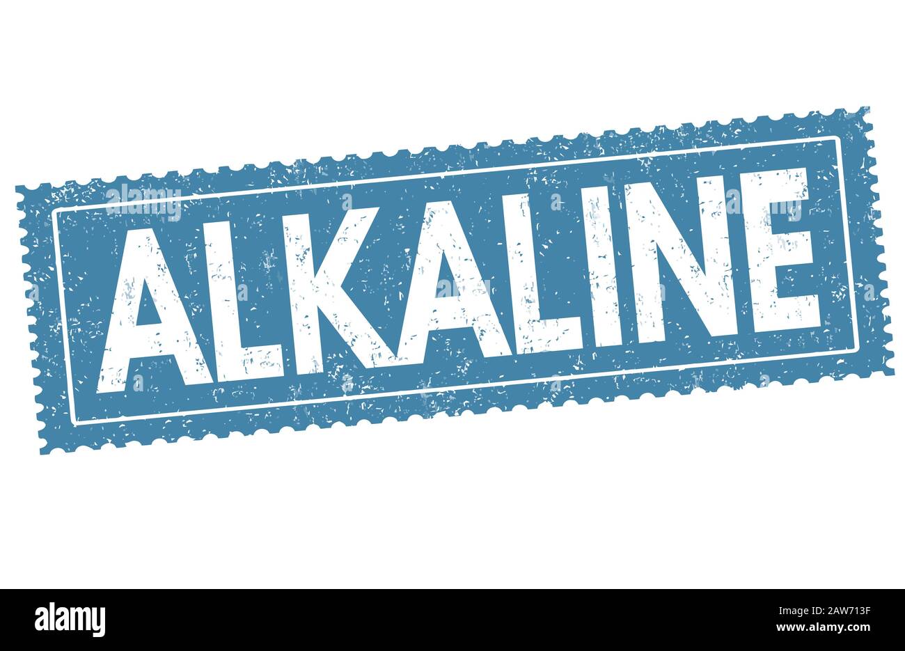 Alkaline sign or stamp on white background, vector illustration Stock ...