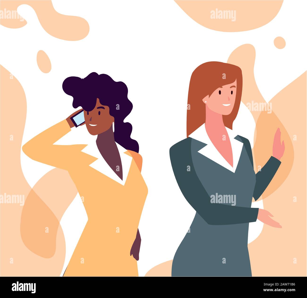 Women in the workplace together Stock Vector Images - Alamy