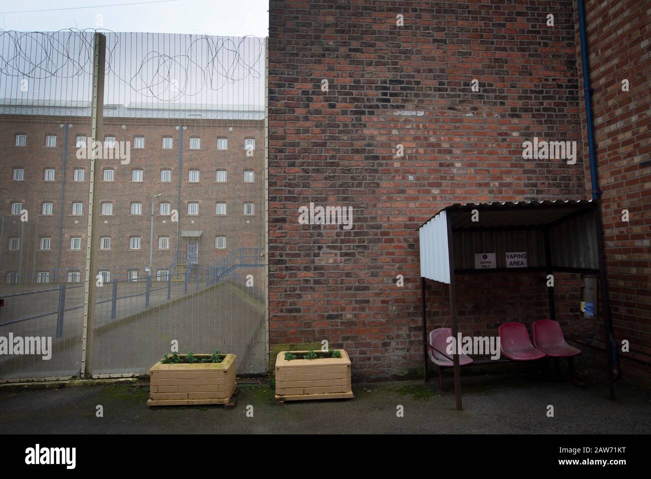An exterior view of buildings within the precincts of HMP Liverpool ...