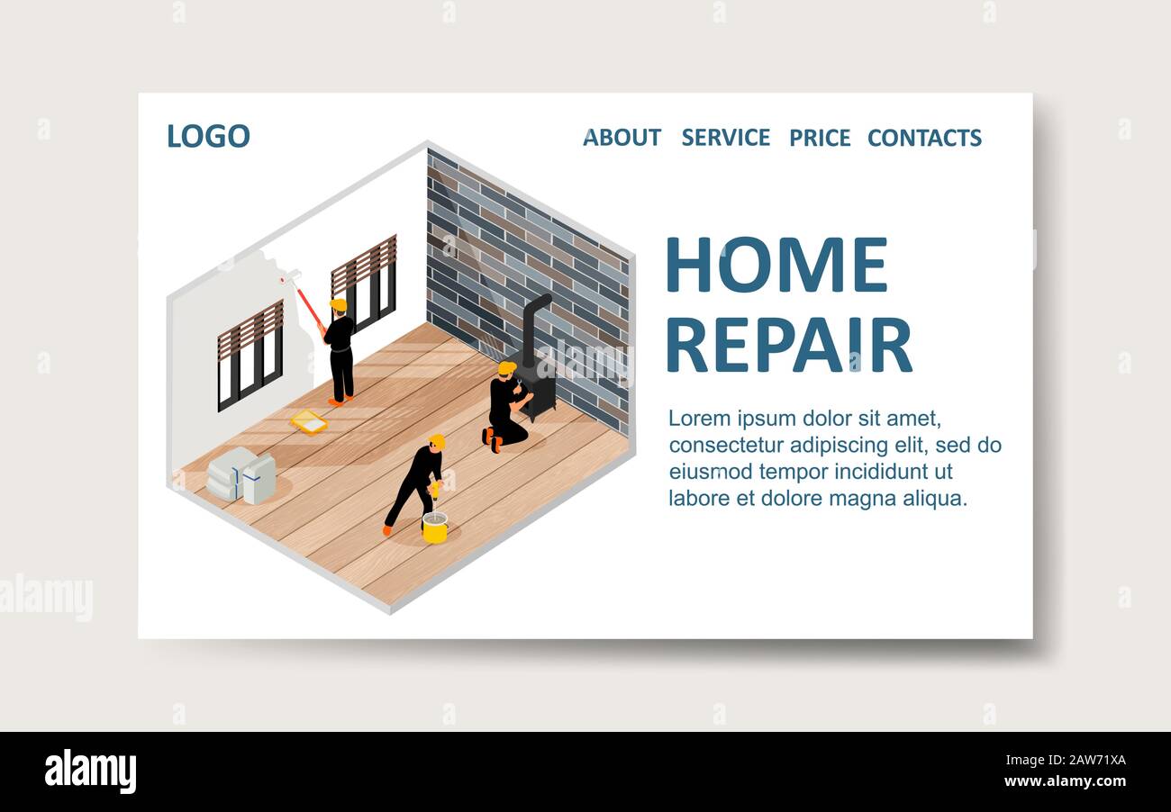 Home interior setup Stock Vector Images - Alamy