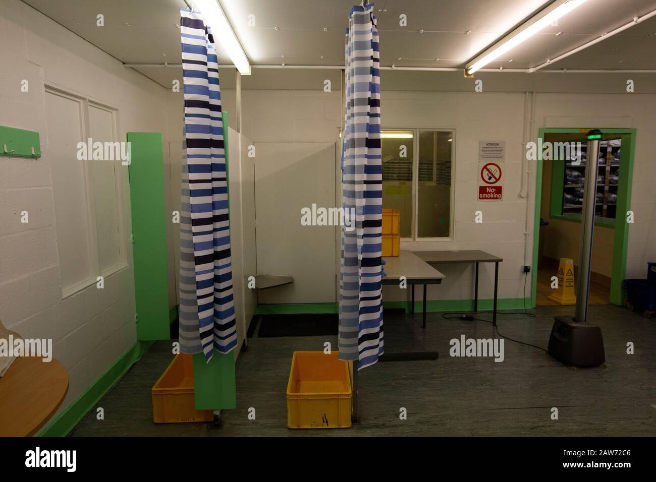 The intimate search area for newly-arrived prisoners at HMP Liverpool ...