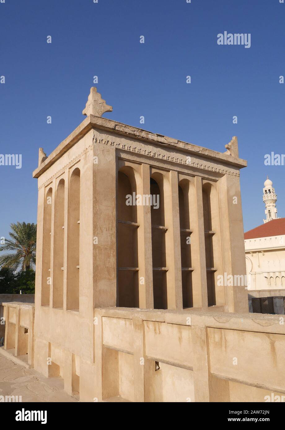 Wind tower on the Beit Sheikh Isa bin Ali House, on the Bahrain ...
