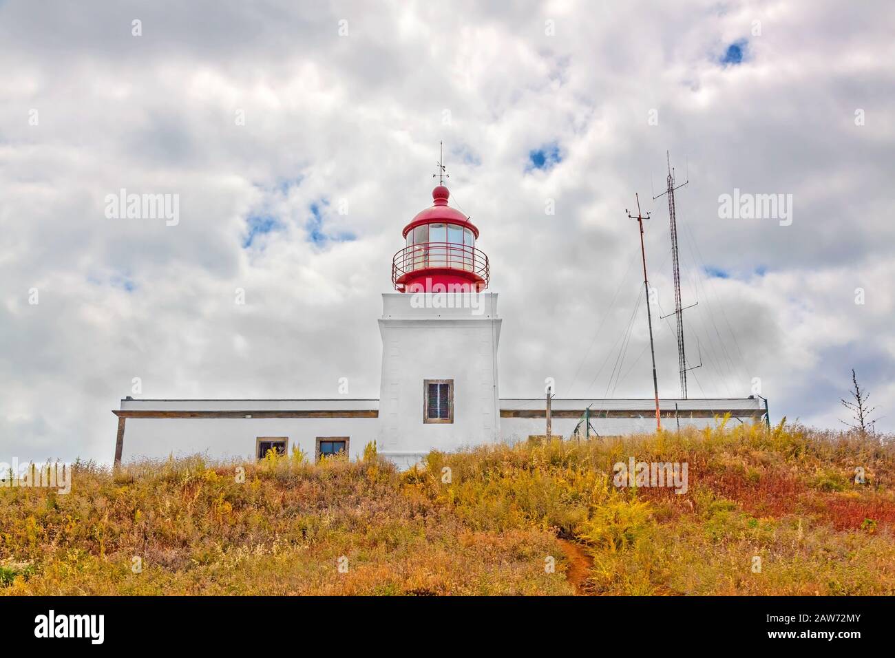 Lighthouse Ponta do Pargo, Madeira, Portugal Stock Photo - Alamy