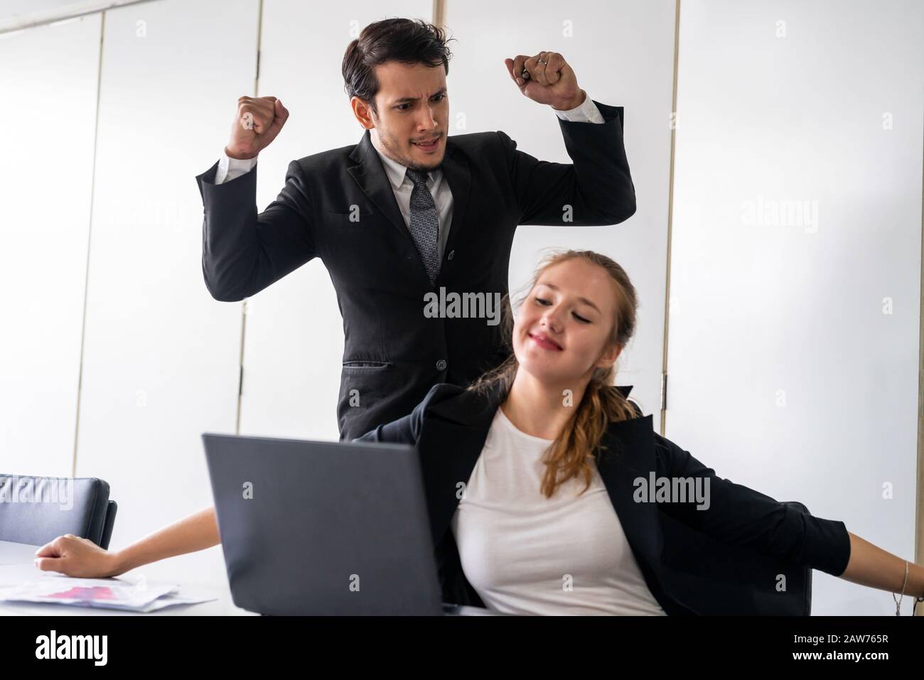 Male misbehave woman hi-res stock photography and images - Alamy