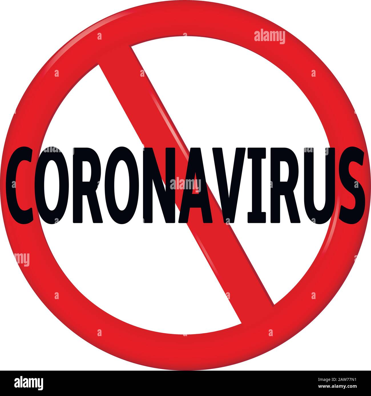 Stop coronavirus. Coronavirus outbreak. Red stop sign Stock Vector ...