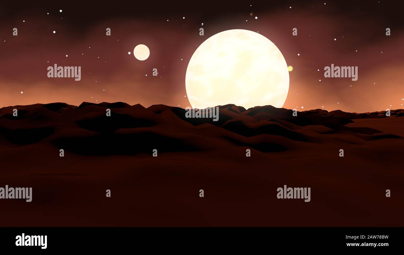 Mars Moons From The Surface