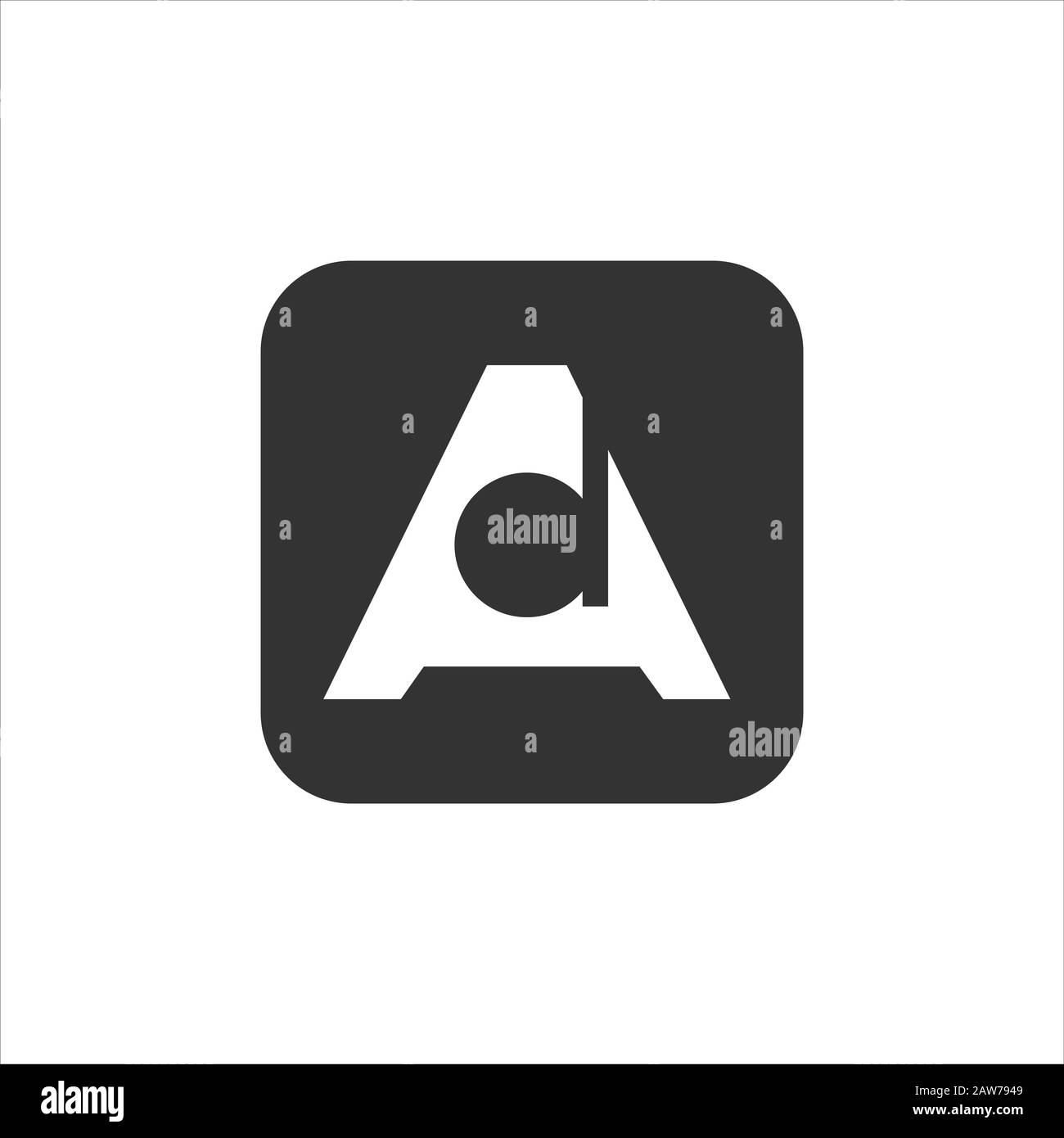 Initial letter ad or da logo design template Stock Vector Image & Art ...