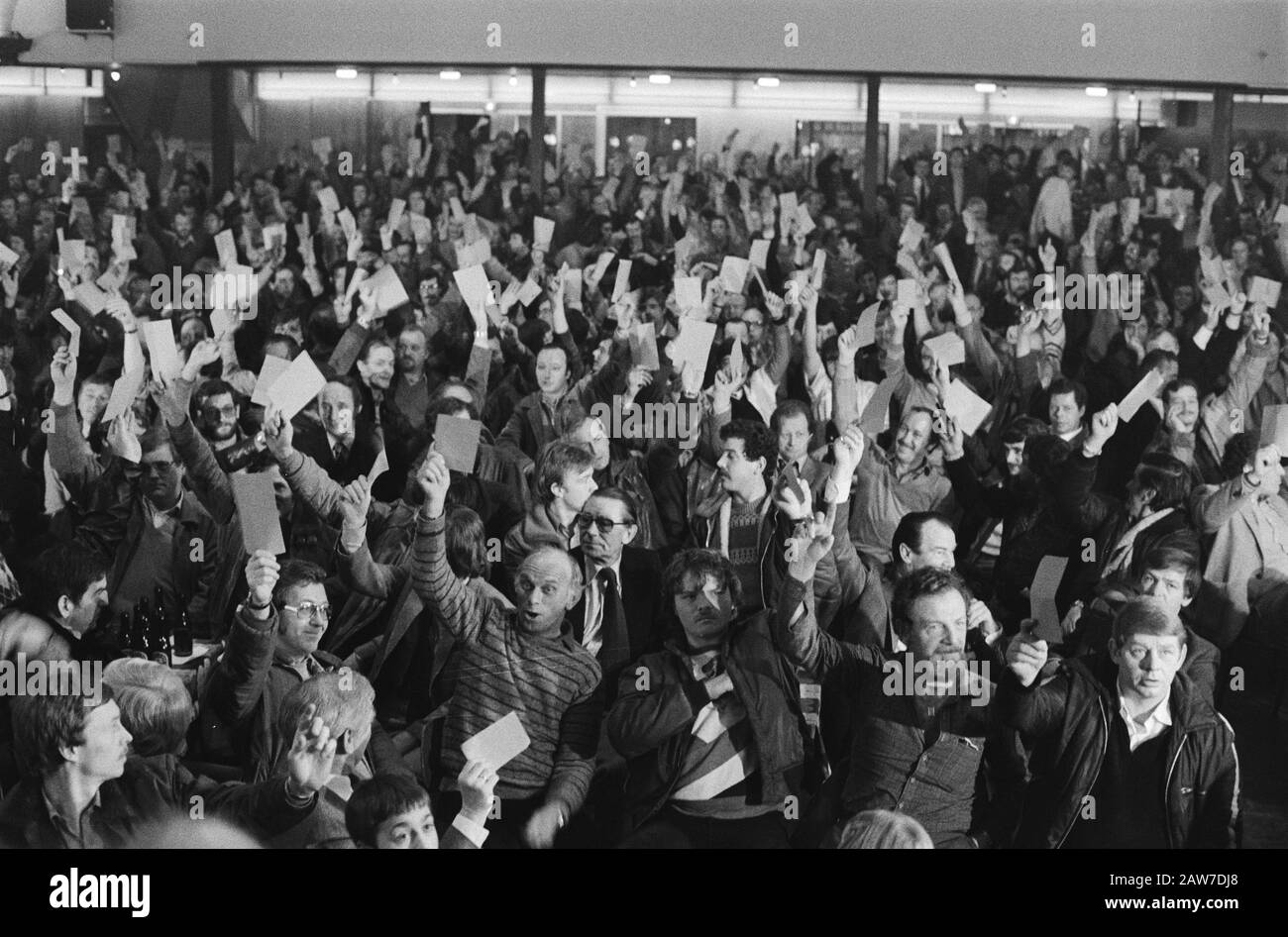 Employees protests Black and White Stock Photos & Images - Alamy
