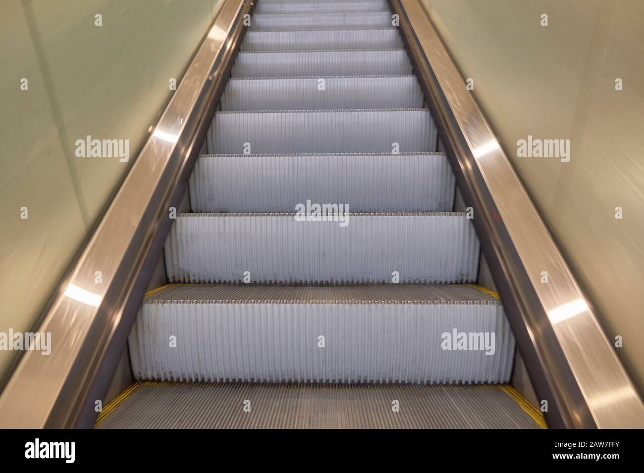 Stairs of escalator. Pedestrian and disabled people facilities Stock ...
