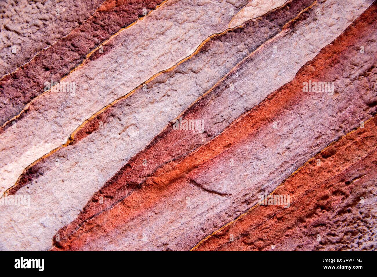 Natural geological sandstone pattern and stripped texture. Petra ...