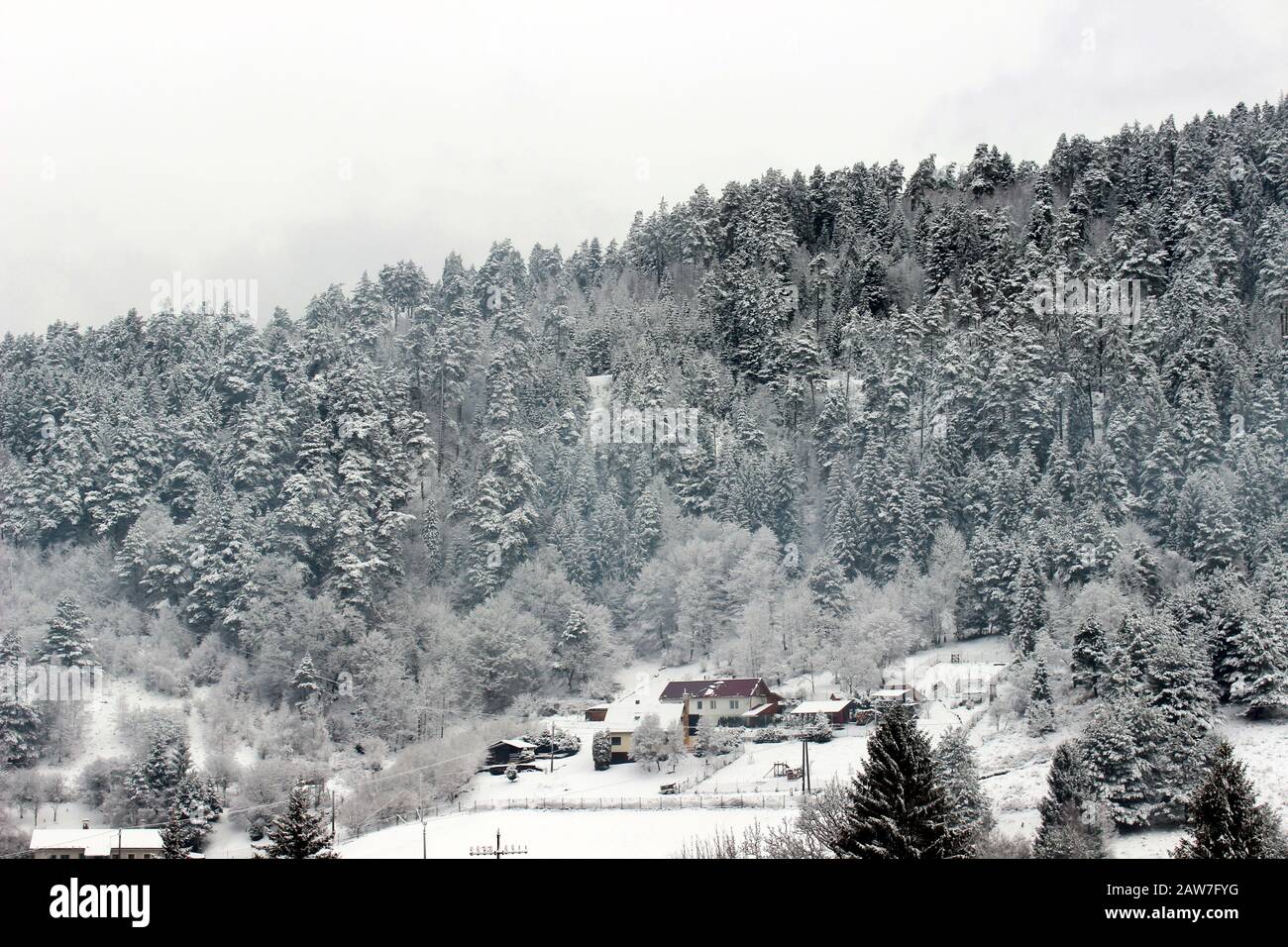 Winter countryside scenery Stock Photo - Alamy