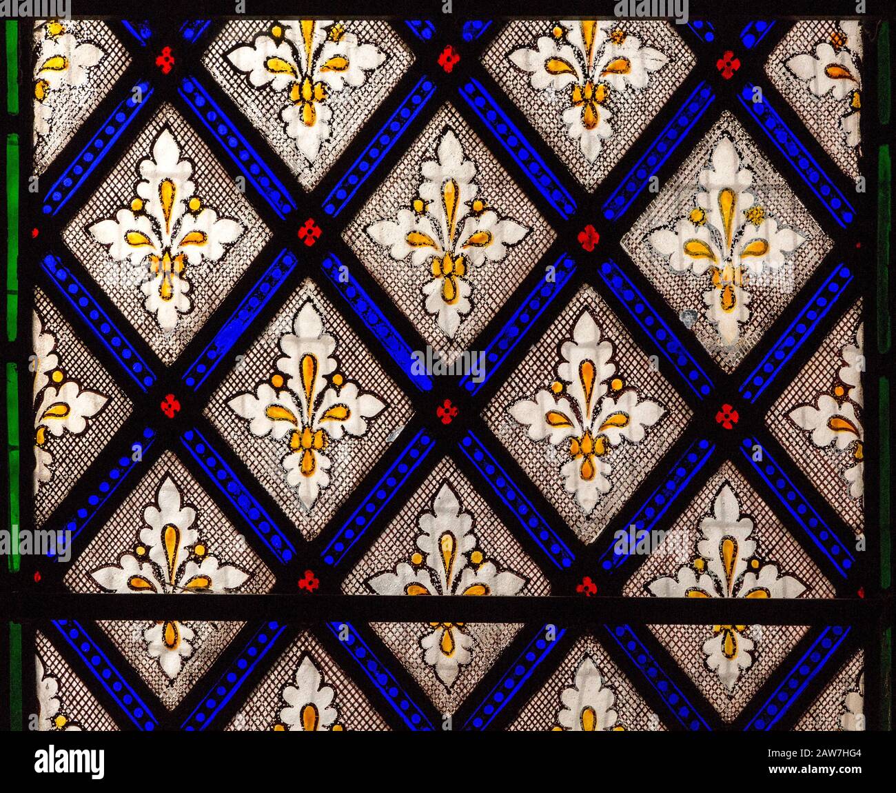 Stained glass windows c 1850 James Powell and Sons ornamental floral ...