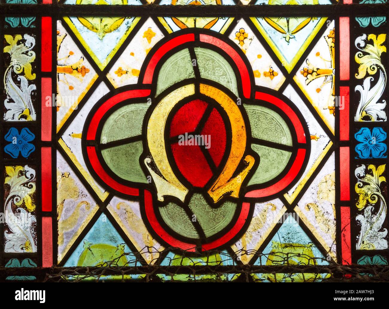 Window Stained Glass Letters