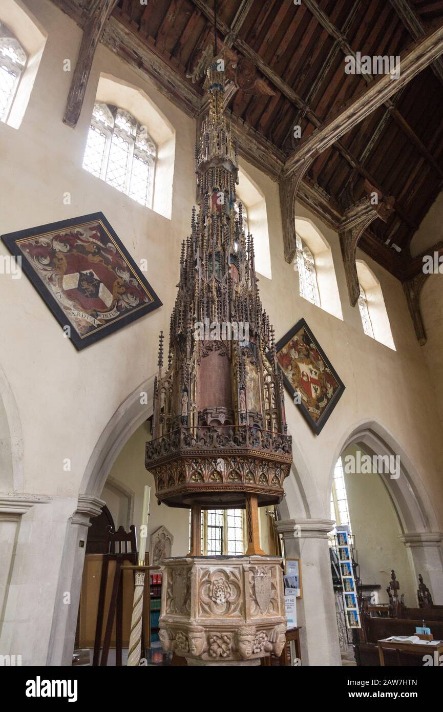 Church of Saint Mary of the Assumption, Ufford, Suffolk, England, UK ...