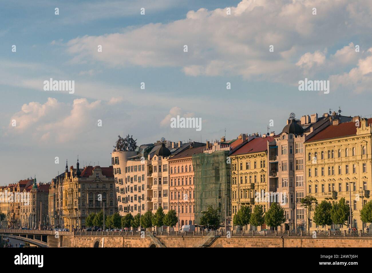 Prague cityscape with historic buildings and landmarks. Czech republic ...