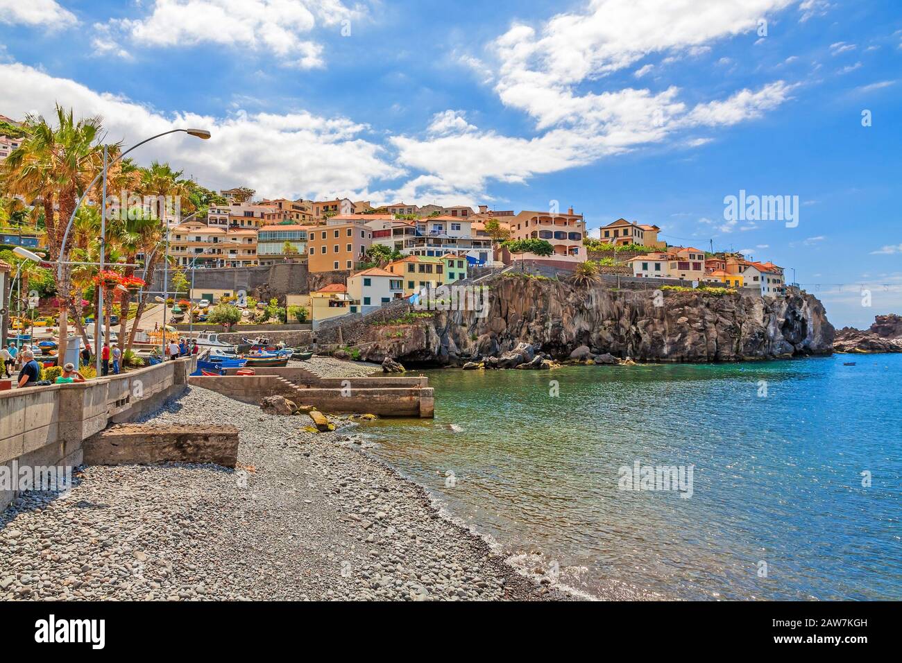 Camara de Lobos, Madeira - June 8, 2013: Town Camara de Lobos, Madeira ...