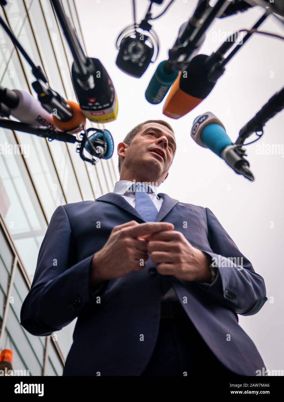 Berlin, Germany. 07th Feb, 2020. Mike Mohring, regional chairman of the ...