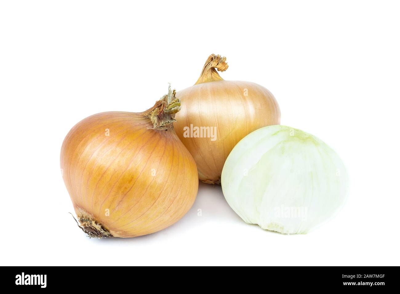 Napiform onion isolated on a white background Stock Photo - Alamy