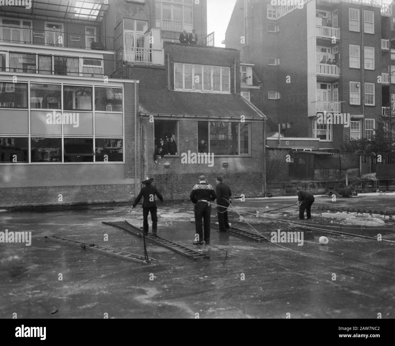 Ice rescue ladder Black and White Stock Photos & Images - Alamy