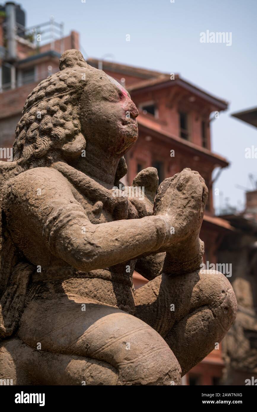 Statue of Garuda in Bhaktapur, Kathmandu valley, Nepal Stock Photo - Alamy