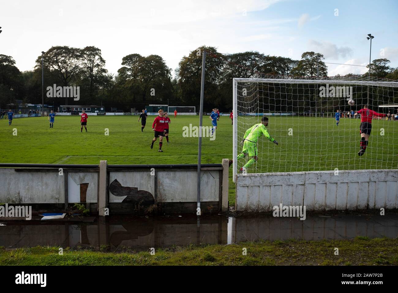 First-half action as Nelson (in blue) hosted Daisy Hill in a North West ...