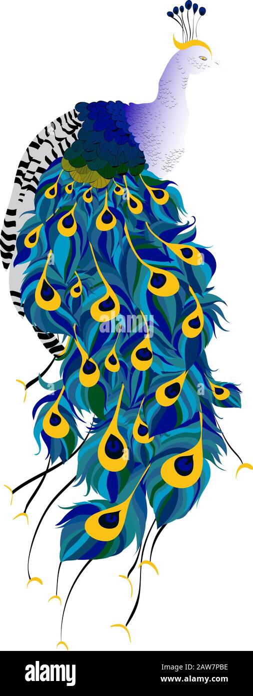 Vector peacock. Vector Image. Scalable to any size.Icon for Site Stock ...