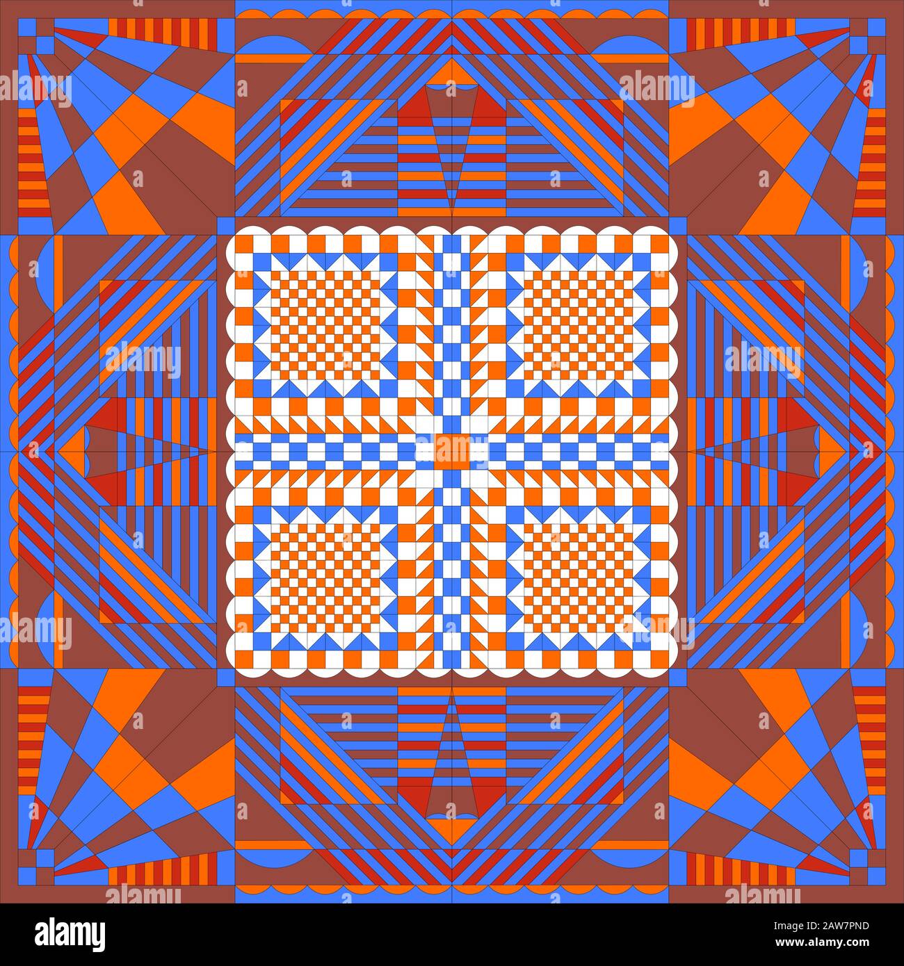 Abstract colorful triangle composition Stock Vector Images - Alamy