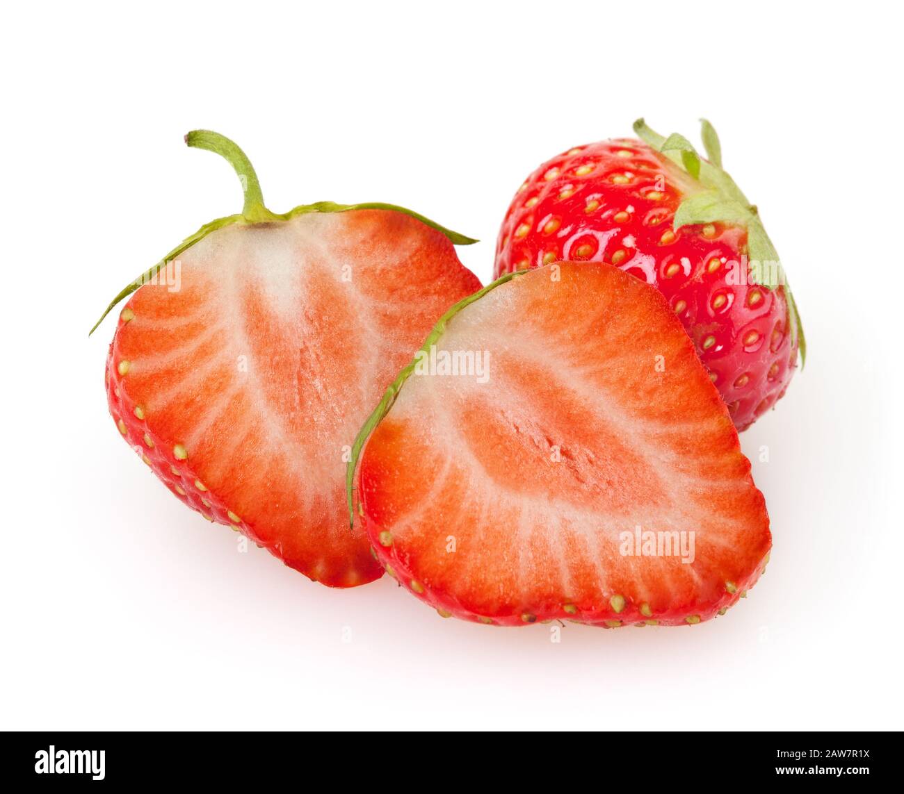 Isolated strawberry fruit hi-res stock photography and images - Alamy