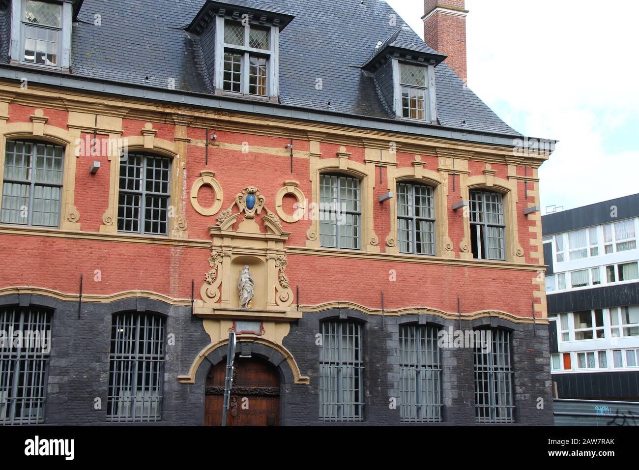 brick building in lille in france Stock Photo - Alamy