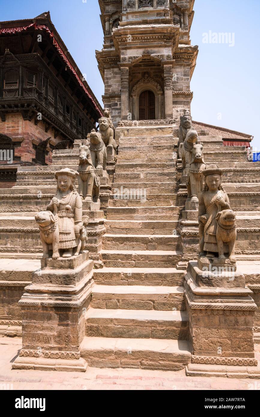 Siddhi Lakshmi Temple at Durbar Square of Bhaktapur, Kathmandu valley ...