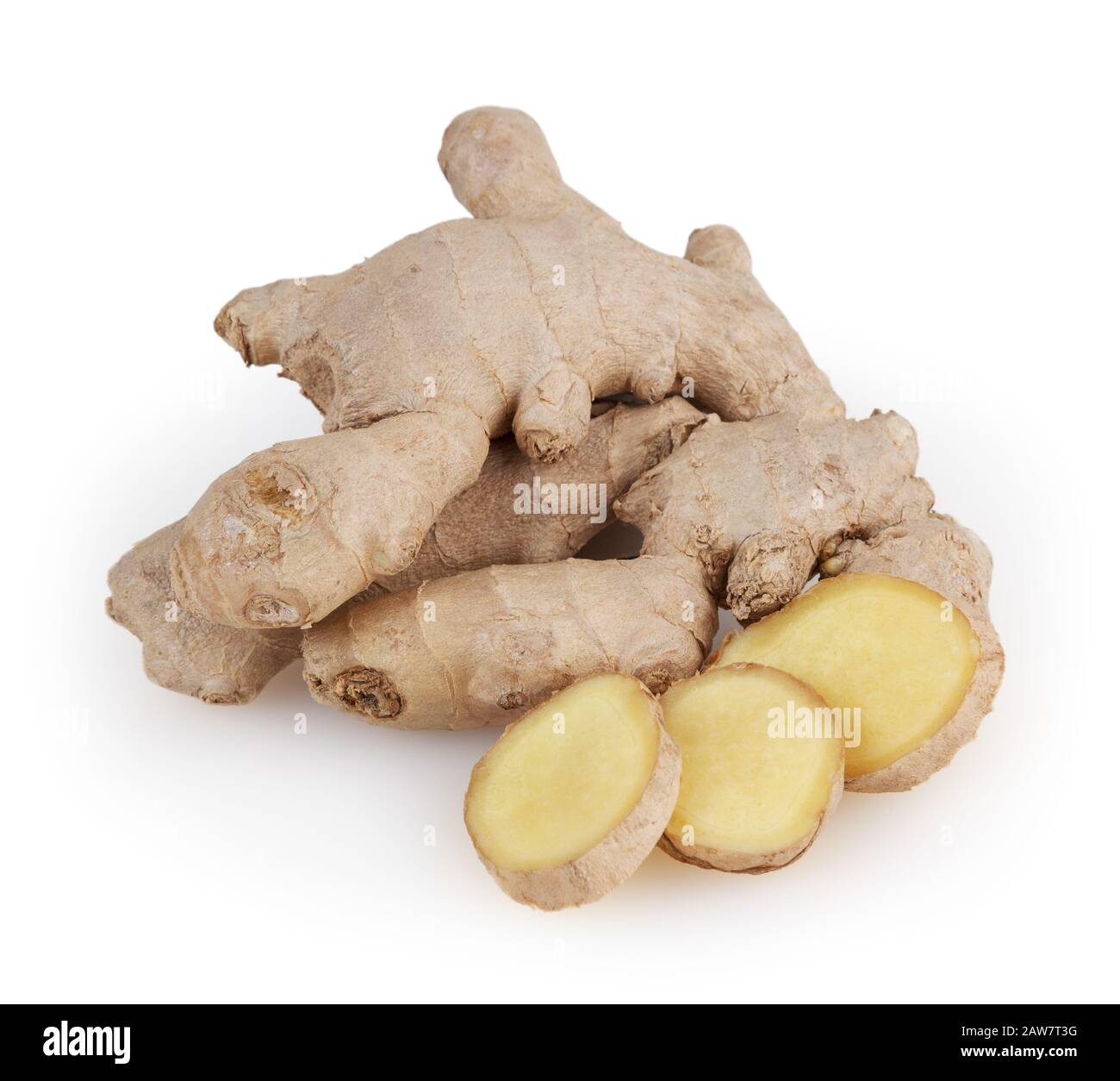 Ginger isolated on white background with clipping path Stock Photo - Alamy