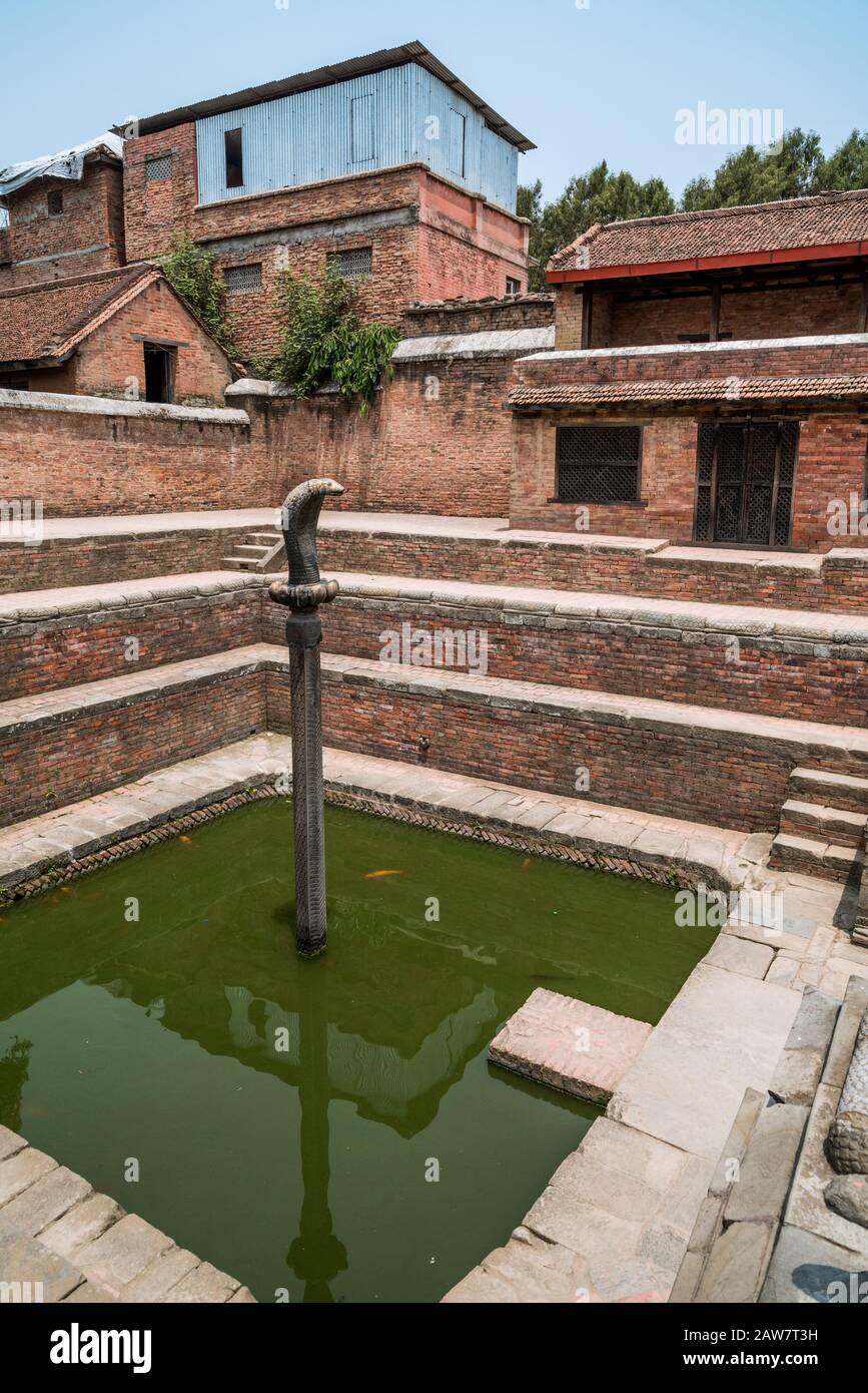 Naga Pokhari (Royal Bath) in Bhaktapur, Kathmandu valley, Nepal Stock ...