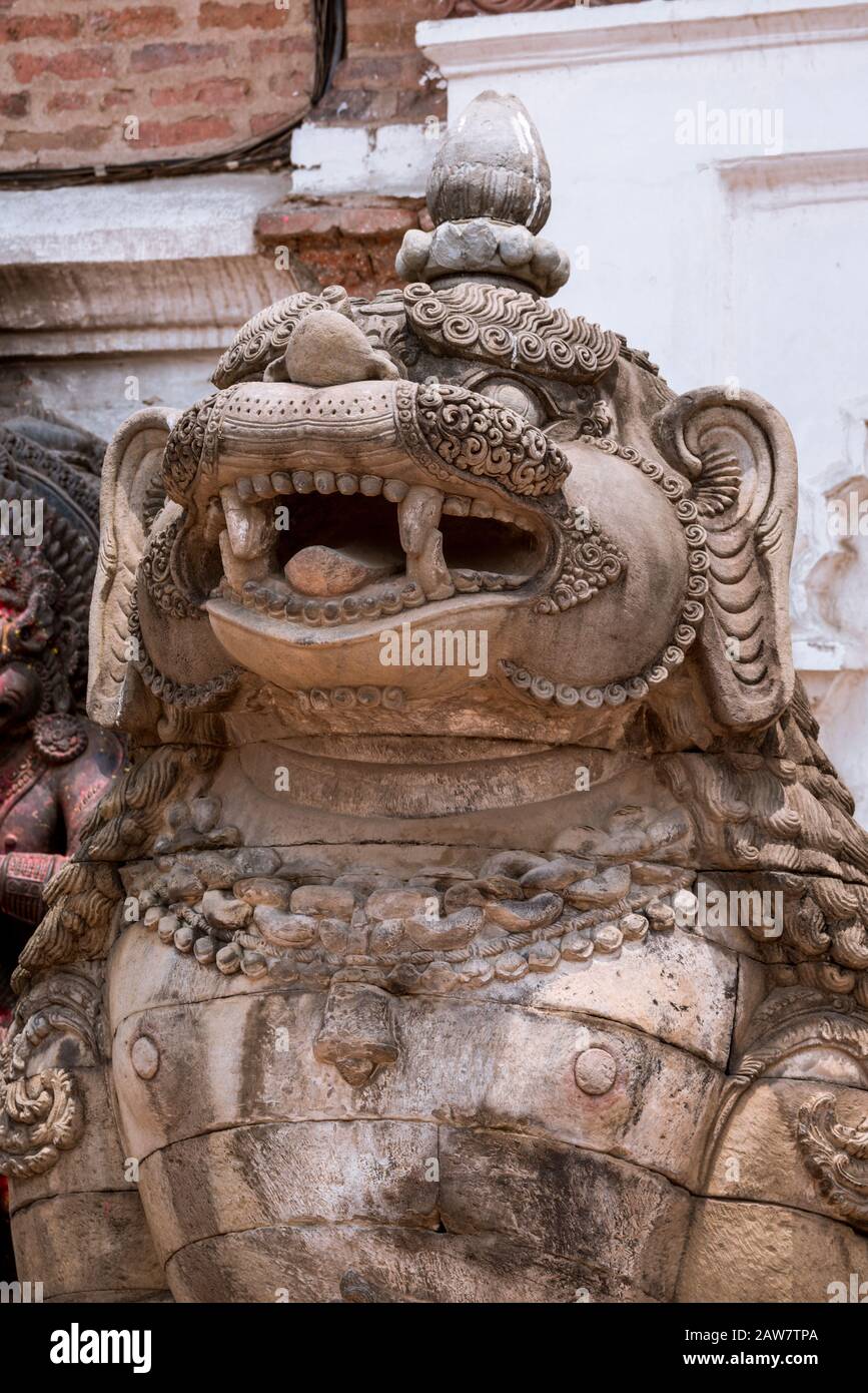 Goddess lion guarding temple gates hi-res stock photography and images ...