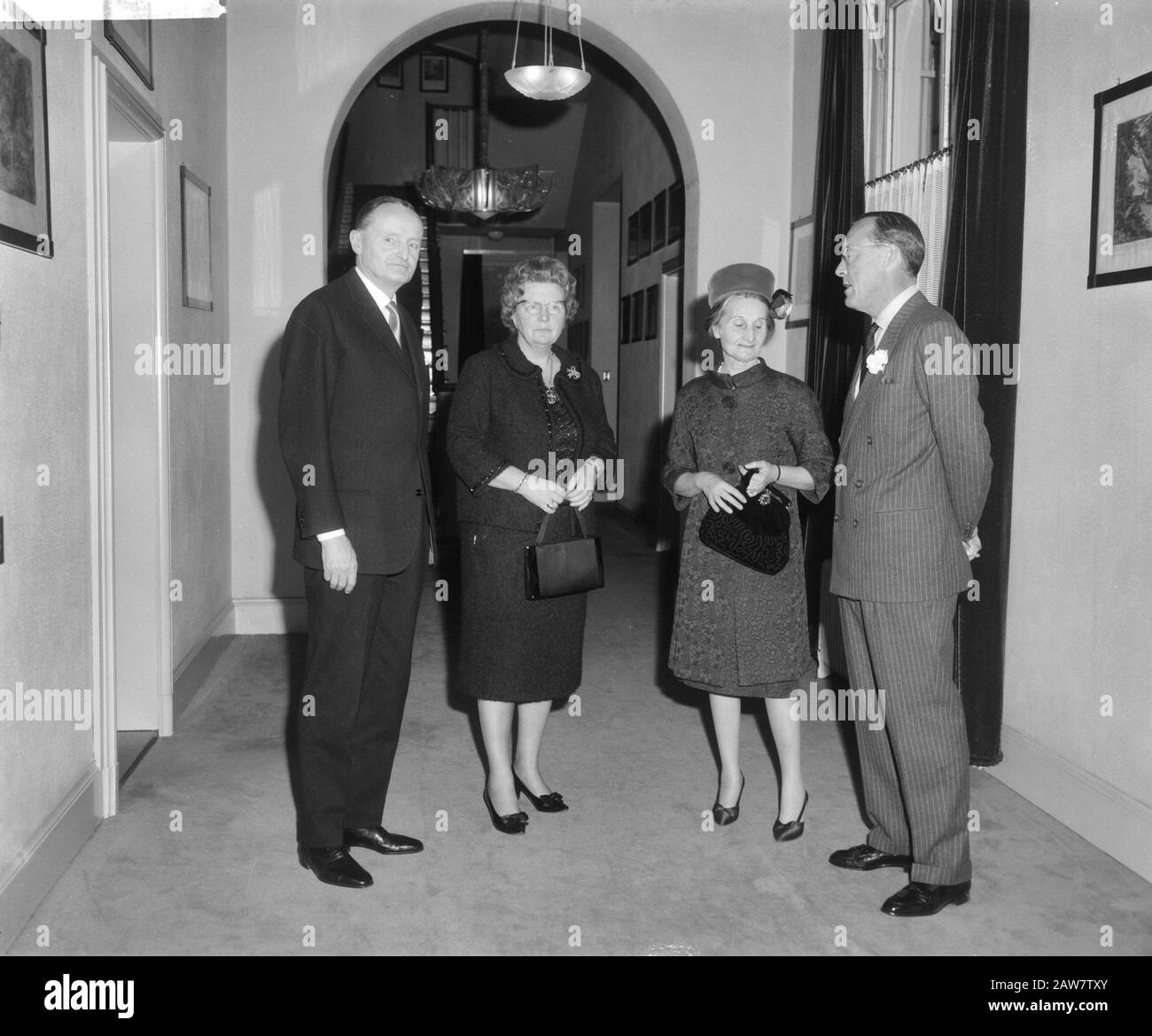 Queen juliana receives manlio brosio hi-res stock photography and ...
