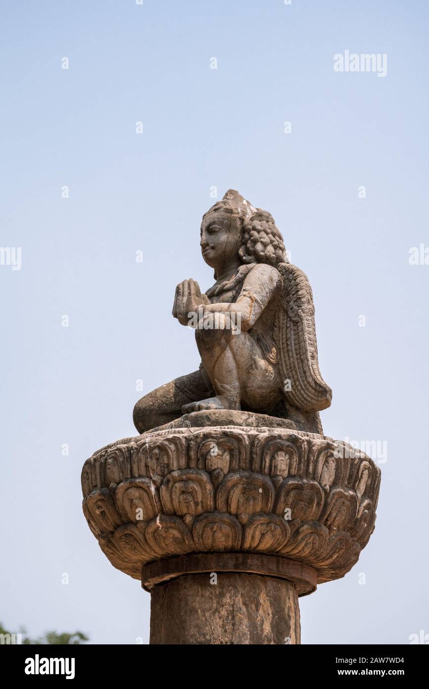 Durbar square statue garuda nepal asia hi-res stock photography and ...