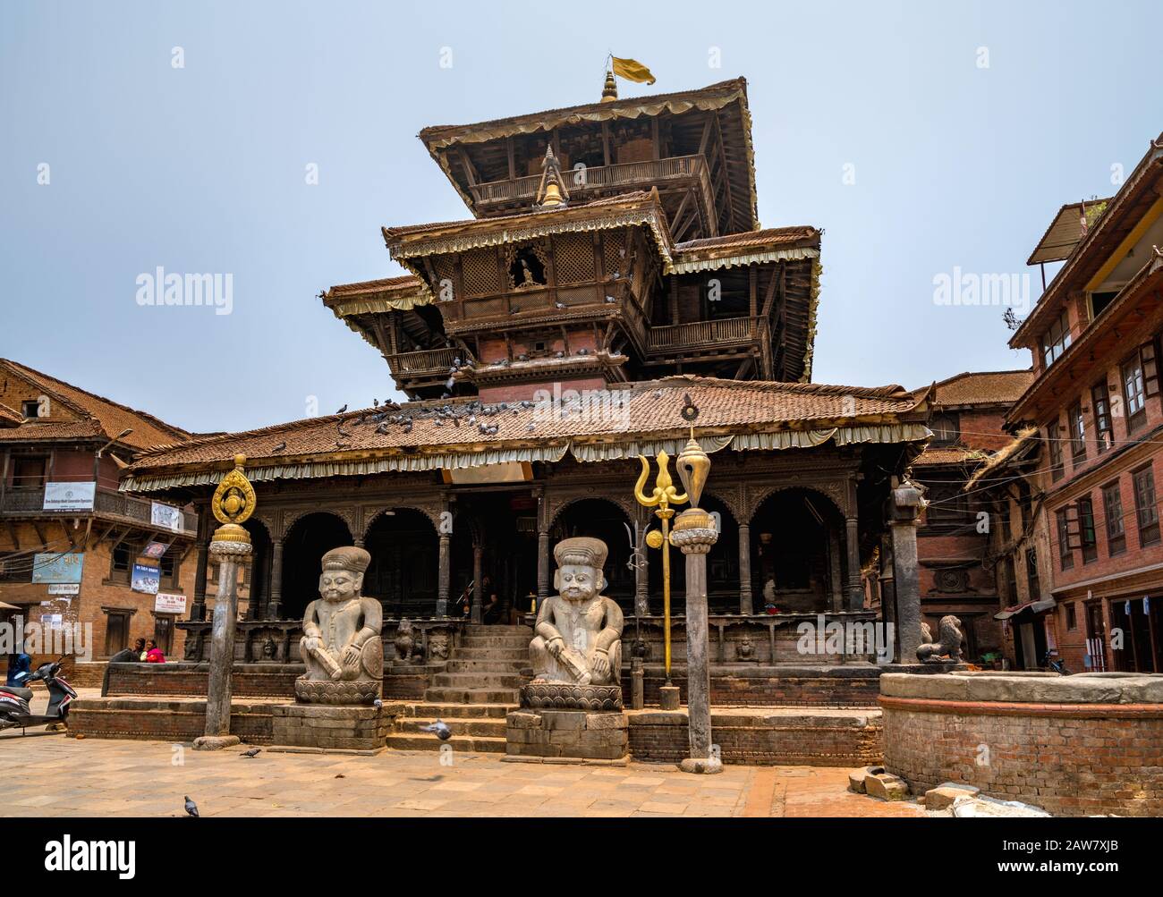 Three-storey Dattatreya temple, originally built in 1427 from timber of ...